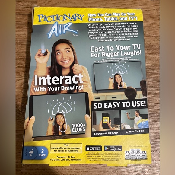 Mattel | Toys | Pictionary Air Virtual Drawing Game | Poshmark